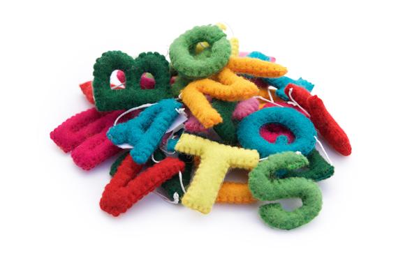 Alphabet garland – Rainbows and Clover